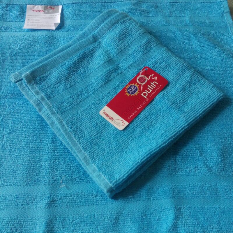 Jual Handuk Muka Handuk Persegi Merah Putih ukuran 30*30 cm warna biru ...