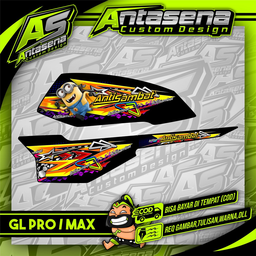 Jual Striping GL Herex Racing Stiker Motor Variasi Honda GL Max GL Pro ...