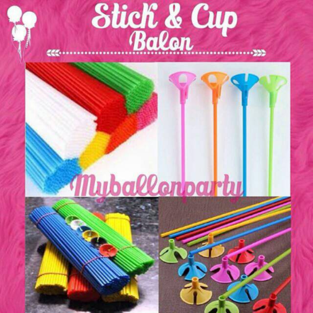 Jual Stick Balon (Stick + Cup) | Shopee Indonesia