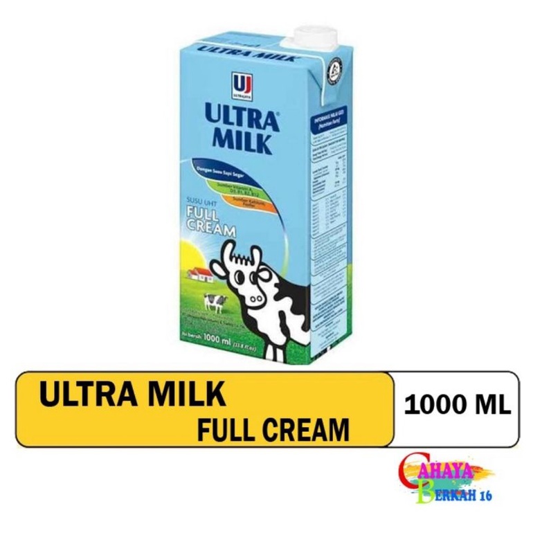 Jual susu uht ultra full cream 1 liter | Shopee Indonesia