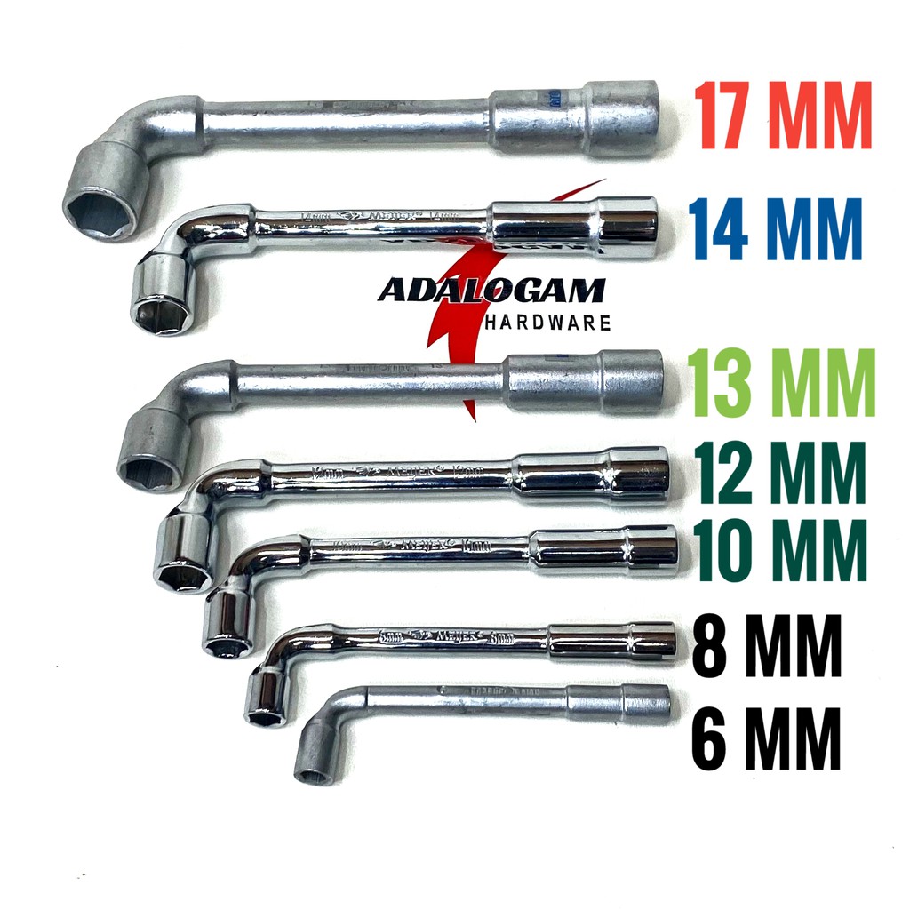 Jual Kunci Sok Shock Model L Short 6 8 10 12 13 14 17 MM | Shopee Indonesia