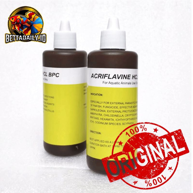 Jual Arciflavine Arcivlavine HCL BPC 100 ML obat cair ikan hias guppy ...