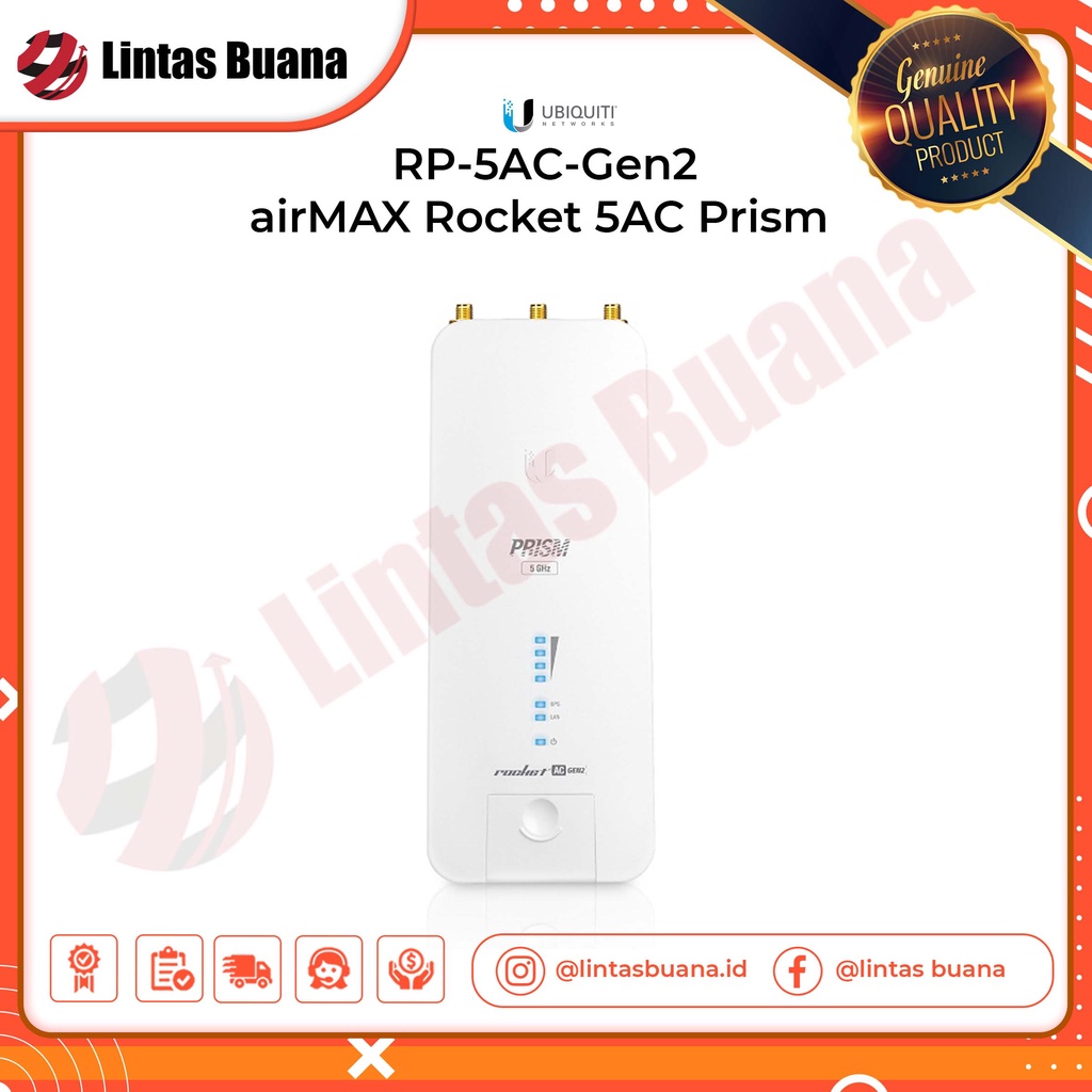 Jual Ubiquiti RP‑5AC‑Gen2 airMAX Rocket 5AC Prism Gen2 ac - Rocket ...
