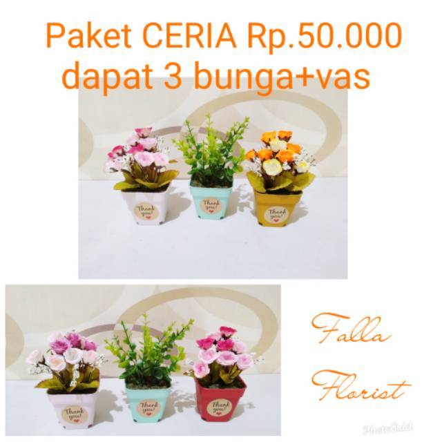Jual PAKET BUNGA 3 Pcs (50ribu dapat 3 pcs) paket bunga Jual PAKET BUNGA 3 Pcs (50ribu dapat 3 pcs) paket bunga