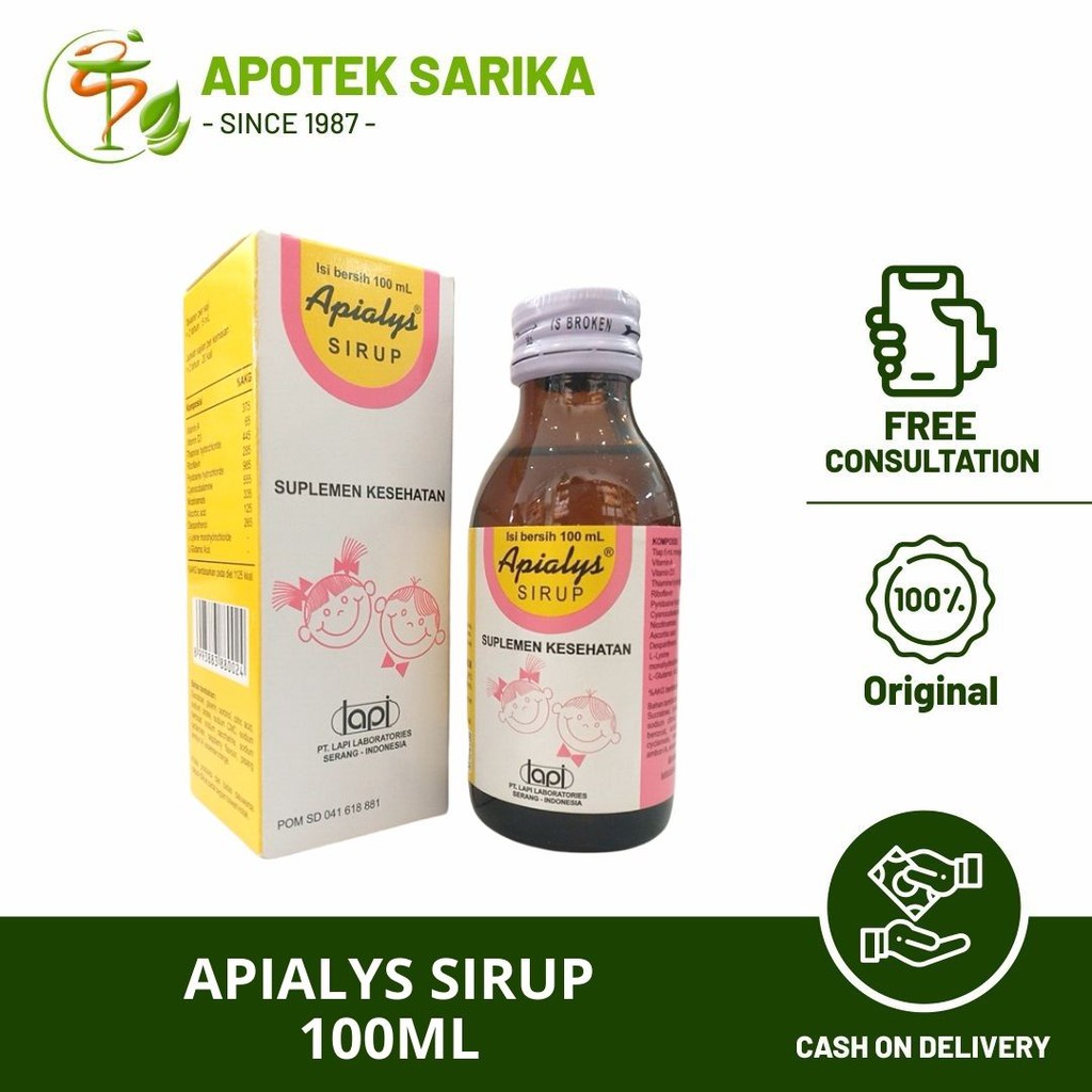 Jual Apialys sirup 100ml (multivitamin lengkap pertumbuhan anak ...