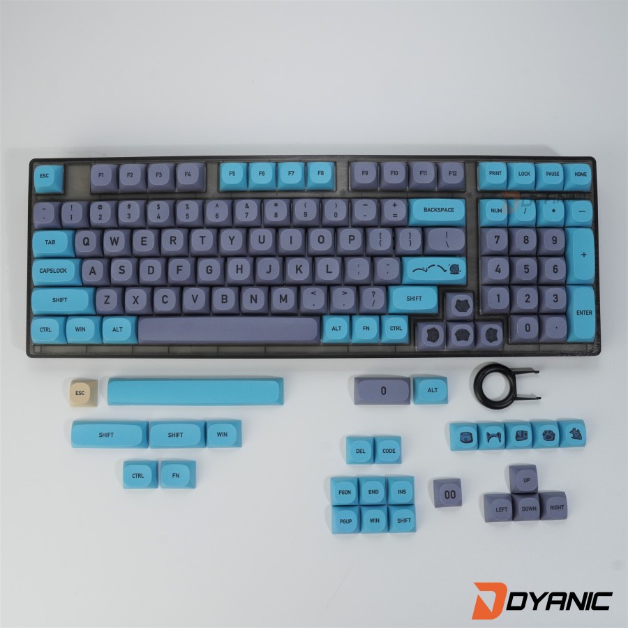 Jual KEYCAPS BLUE CAT THEME - MA PROFILE PBT SET for Mechanical ...