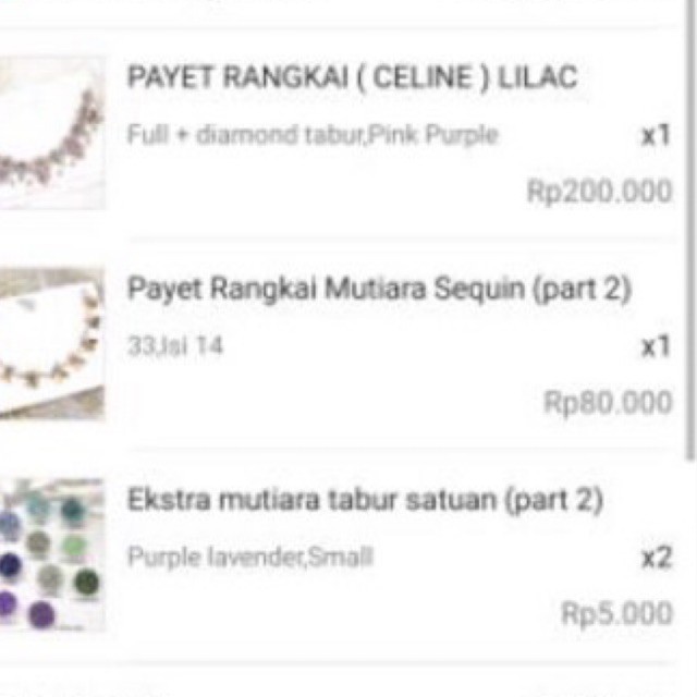 Jual payet rangkai (3 pesanan) | Shopee Indonesia
