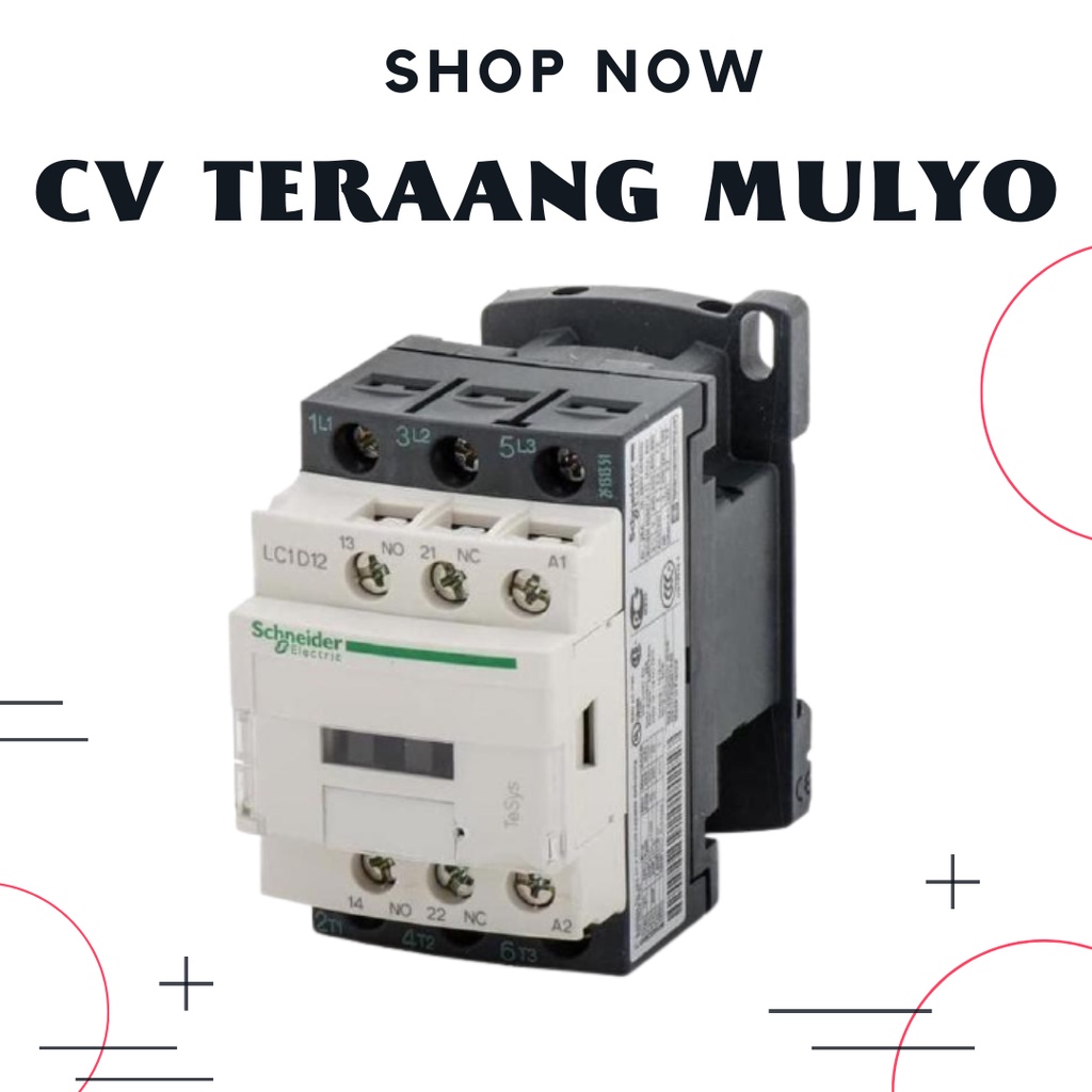Jual Kontraktor / Contactor 12 Ampere Tesys Schneider LC1D12M7 | Shopee ...
