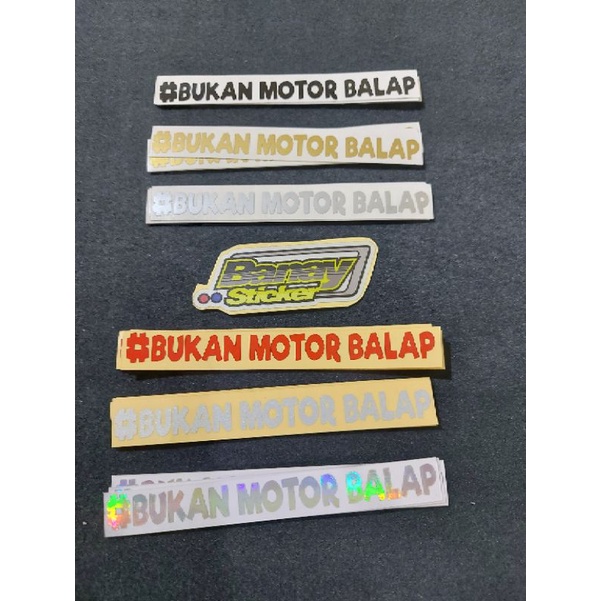 Jual STICKER BUKAN MOTOR BALAP CUTTING | Shopee Indonesia