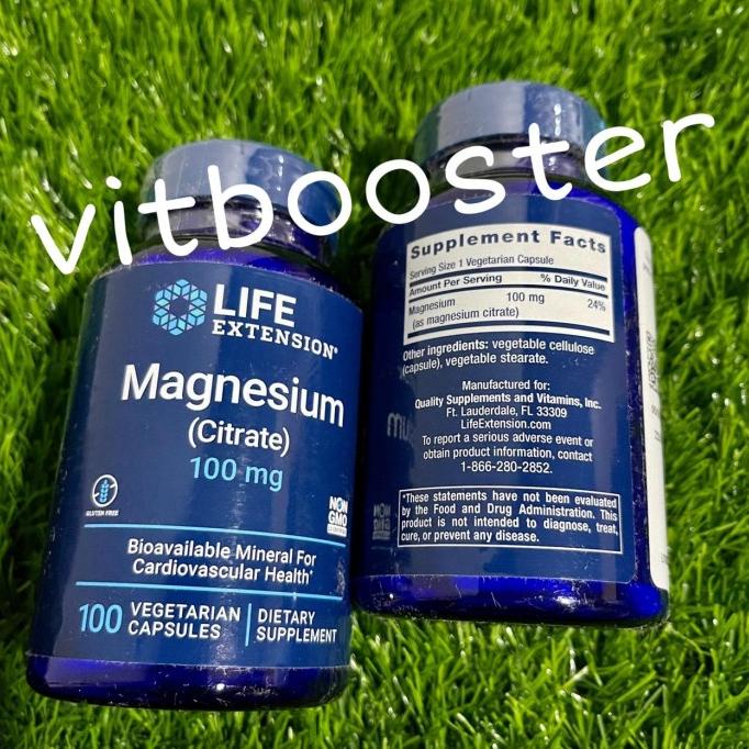 Jual Life Extension Magnesium Citrate 160 mg 100 Veg Capsules Original ...