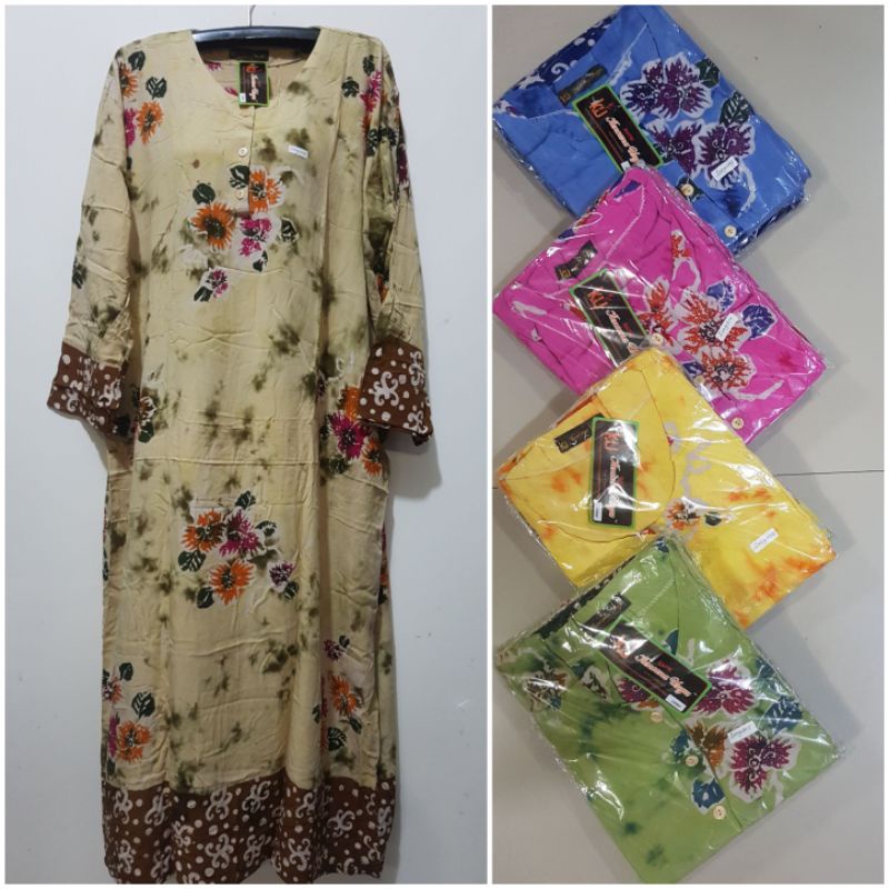 Jual YULI - LONGDRES SUNAN JUMBO LD 135 CM PB 130 CM BATIK KENCANA UNGU ...