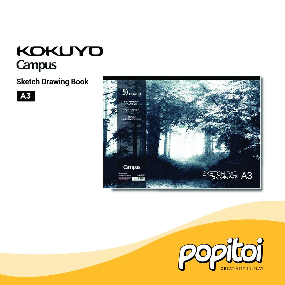 Jual Kokuyo Campus Sketch Drawing Book A4 A3 Buku Sketsa Gambar Polos | Shopee Indonesia