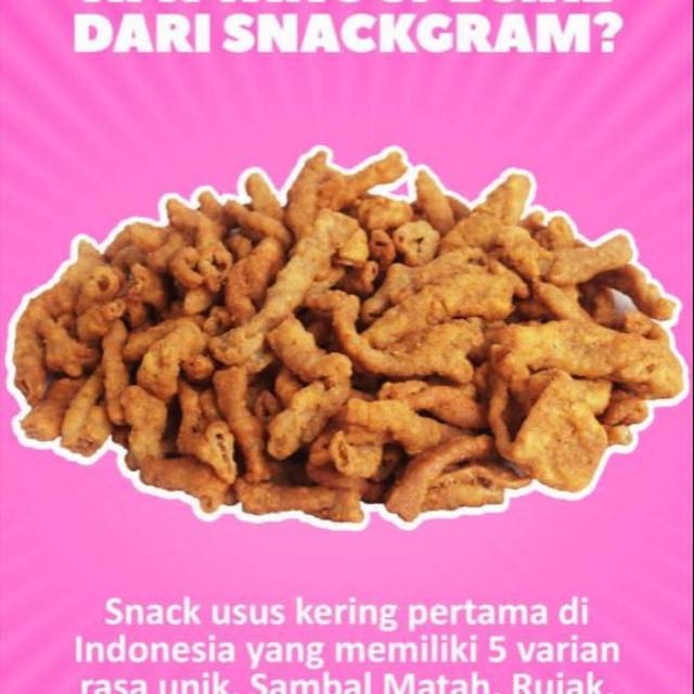 Jual Snaackgram (Snack usus) | Shopee Indonesia