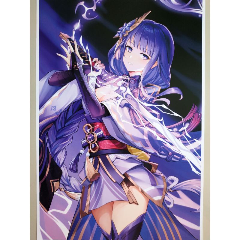 Jual Poster Game Genshin Impact 18 Raiden Shogun Baal Merchandise ...
