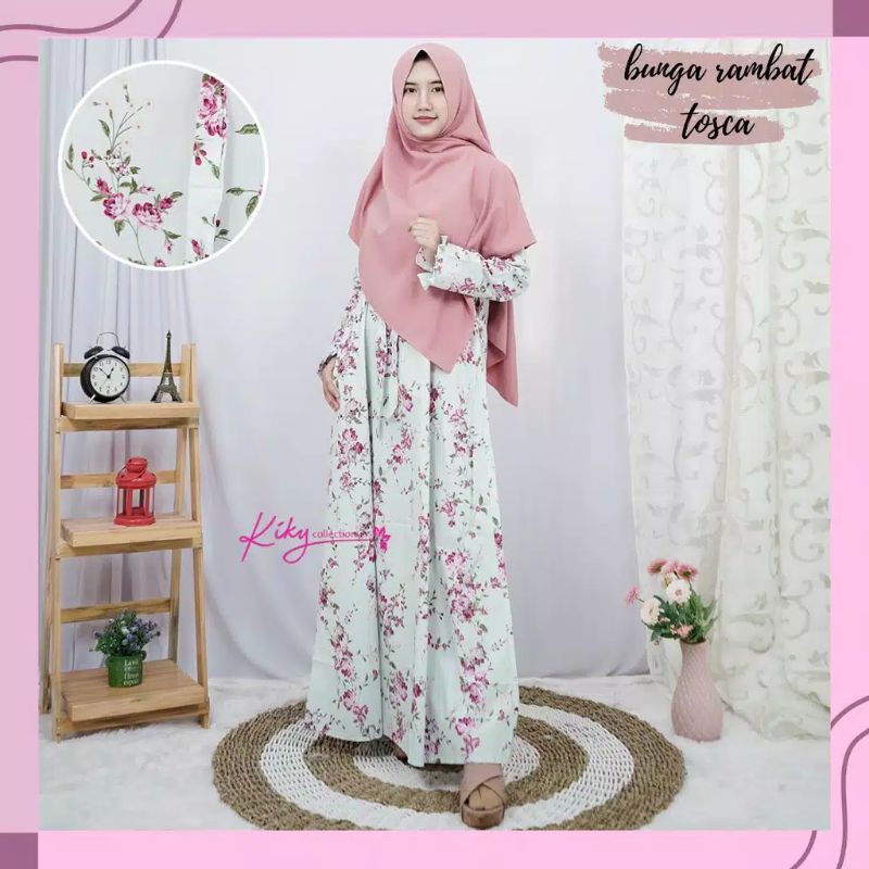 Jual Gamis Katun Jepang Premium Ori Cantik Murah Model Basic Bunga ...