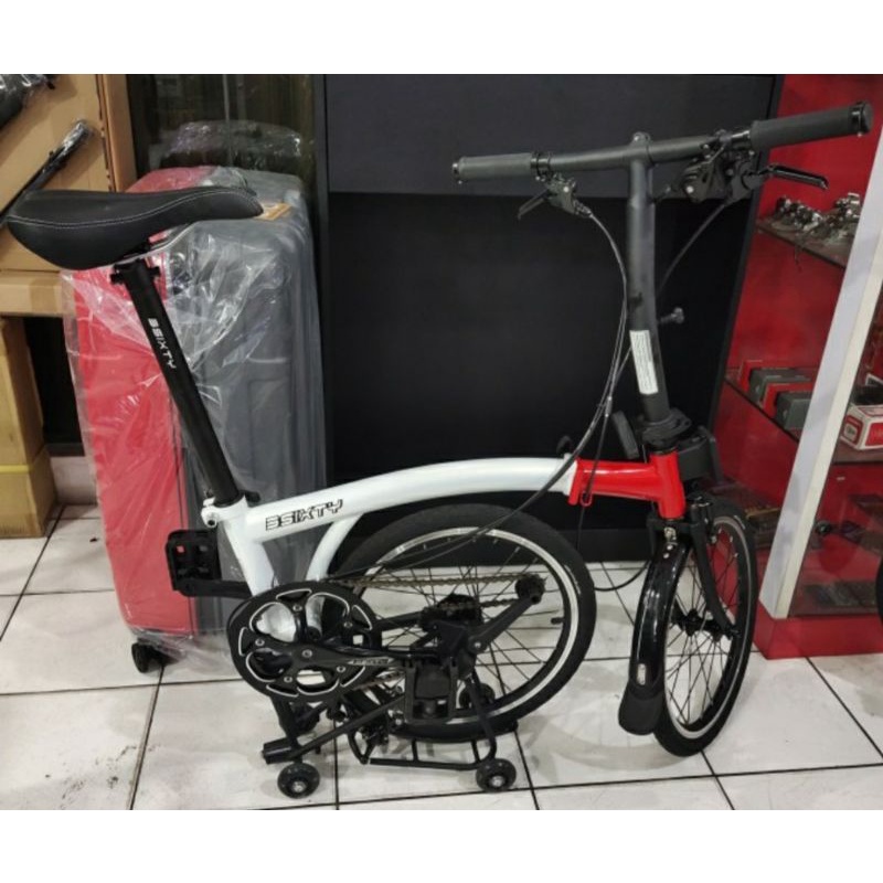 Jual sepeda 3sixty putih merah | Shopee Indonesia