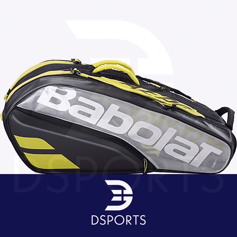 Jual Babolat Pure Aero VS X9 Grey Yellow 9 Pack ( Tennis Bag Tas Tenis ) ORIGINAL | Shopee Indonesia