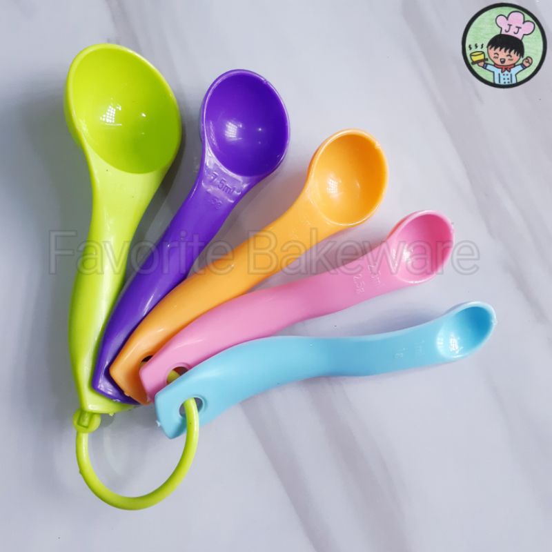 Jual Sendok Takar Set Plastik Kue Measuring Spoon Plastic Sendok Ukur ...