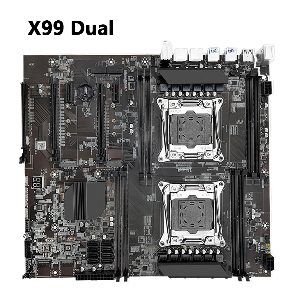 Jual Preorder New X99 Dual Cpu Motherboard Lga 2011 V3 E Atx Usb3 0
