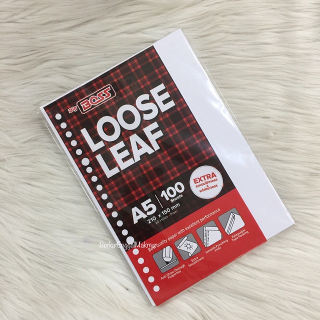 Jual ISI BINDER LL POLOS A5 100 LEMBAR | Shopee Indonesia