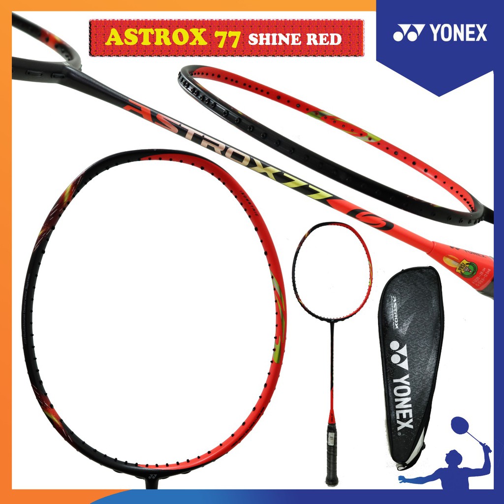 Jual NEW YONEX ASTROX 77 SHINE RED RAKET BADMINTON ORIGINAL | Shopee ...