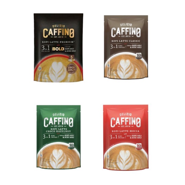 Jual Caffino Kopi Latte Bag isi 10 sachet @20gr (Classic,Mocca & Choco ...