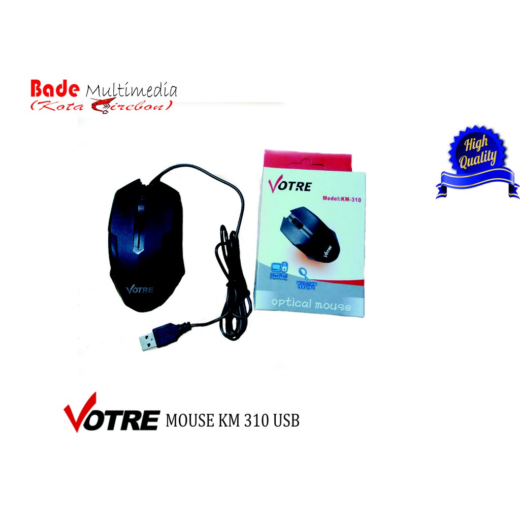 Jual Mouse Komputer Notbook-Laptop Votre KM310 USB Gaming | Shopee ...