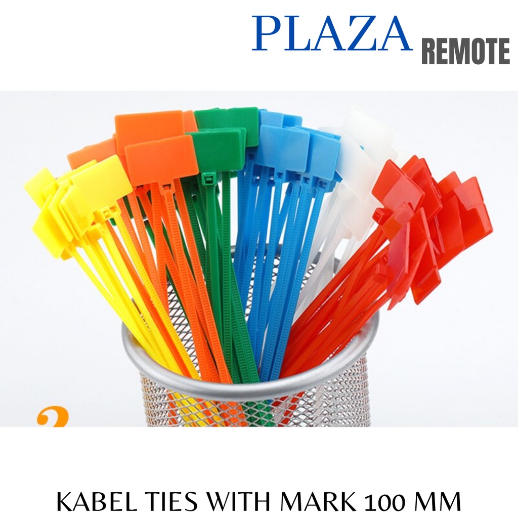 Jual KABEL TIES CABLE WITH MARKING 100 MM WARNA WARNI INSULOCK | Shopee ...
