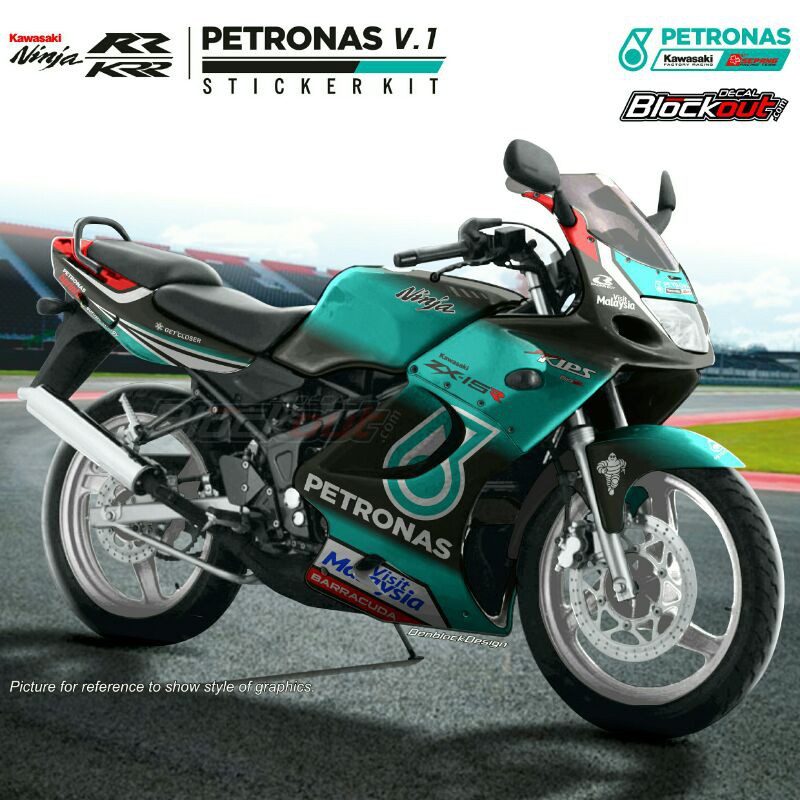 Jual Decal Ninja RR Old KRR 150 SIC Livery Petronas V1 Sticker Striping ...