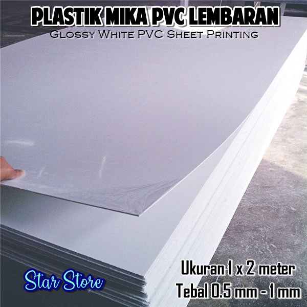 Jual Plastik Mika PVC Putih UV Printing / Mika Kap Lampu 100 x 200 cm ...