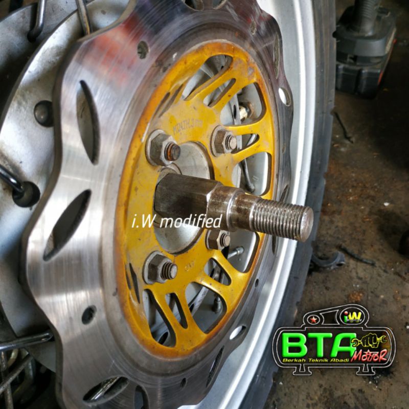 Jual Baut sambungan As Roda matic #modifikasi arm/disc belakang/double ...