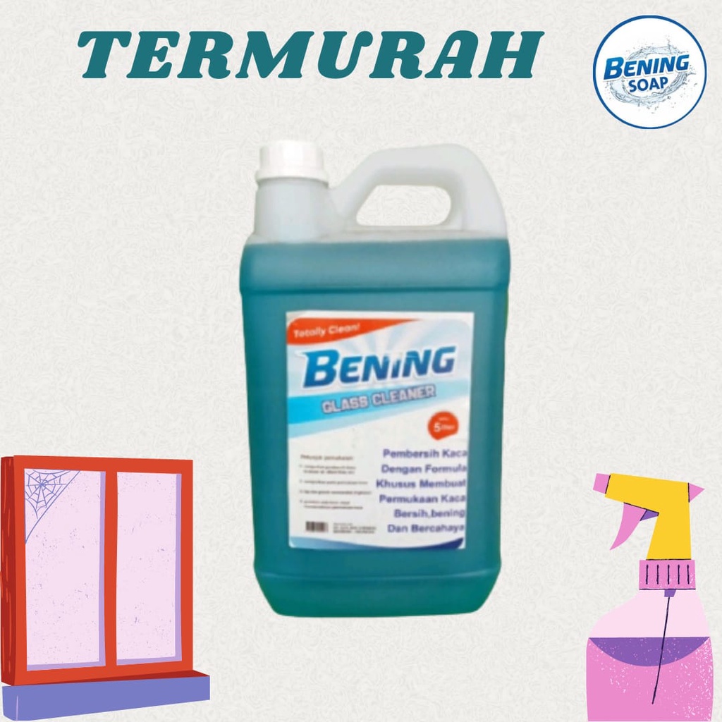 Jual Cairan Pembersih Kaca Bandung 5 liter Glass Cleaner Jendela ...