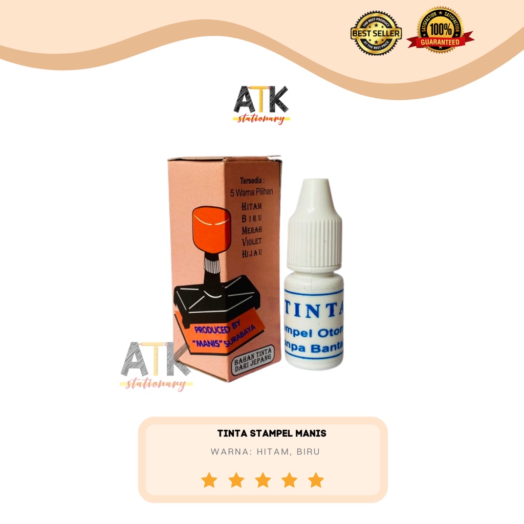 Jual Tinta Stampel Manis, Tinta Stample Tanpa Bantalan atk | Shopee Indonesia