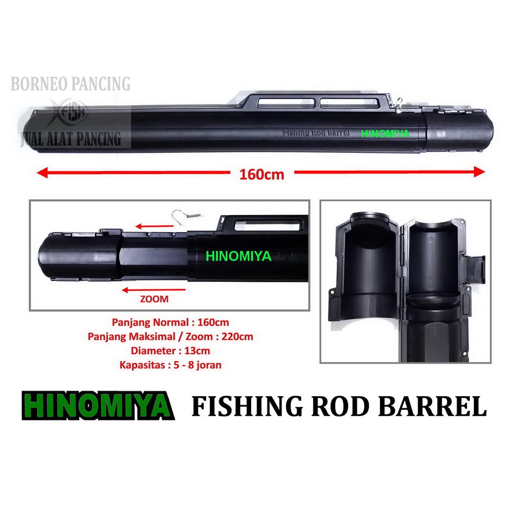 Jual Hinomiya FISHING ROD BARREL ( Tas Joran ) | Shopee Indonesia