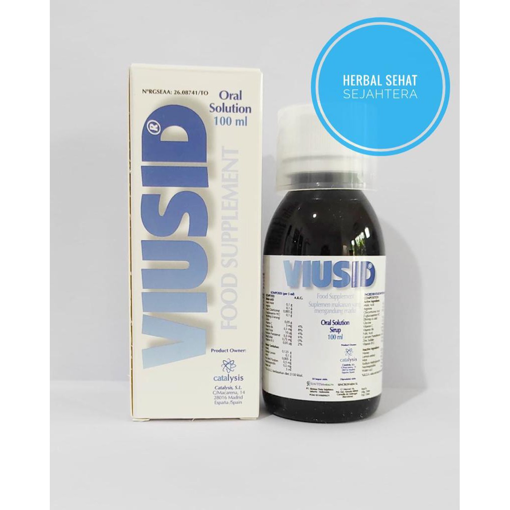 Jual VIUSID SYRUP 100 ML viusid sirup 100ml HERBAL SEHAT SEJAHTERA ...
