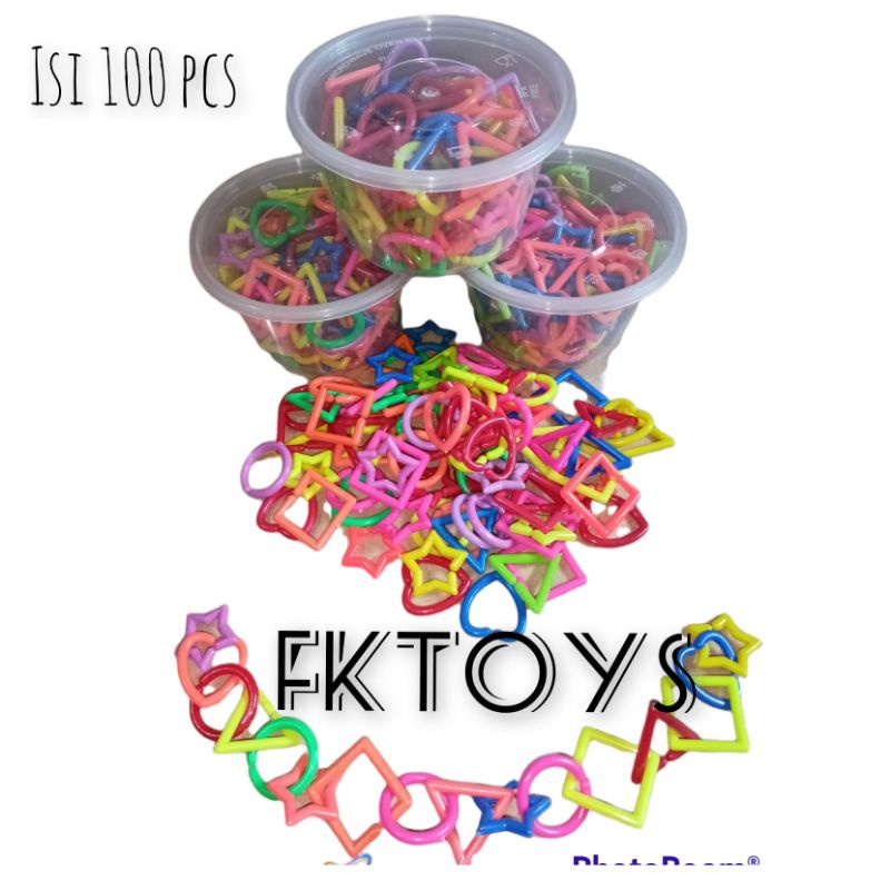 Jual meronce geometri plastik isi 60pcs & 100 pcs | Shopee Indonesia