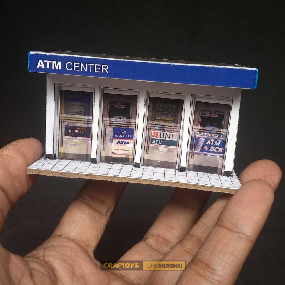 Jual DIORAMA DIECAST - MINIATUR ATM CENTER | Shopee Indonesia
