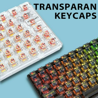 Jual LEAVEN K840 Keyboard Mechanical CRYSTAL TRANSPARAN KEYCAPS | Shopee Indonesia
