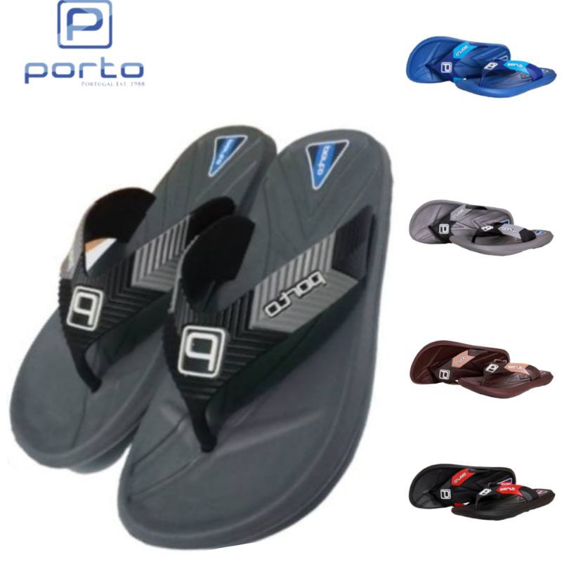 Jual PORTO 1020 M (39-44) SANDAL JEPIT KARET PORTO PRIA DEWASA | Shopee ...