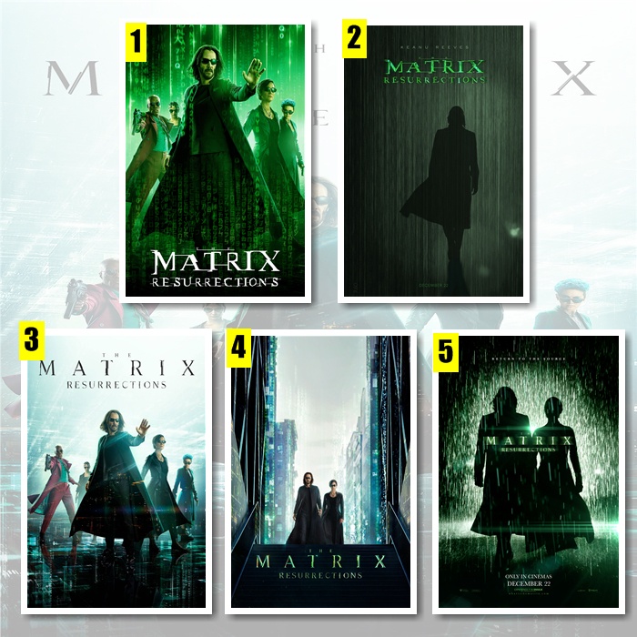 Jual Poster Film The Matrix Resurrections A3+ | Kualitas HD, Premium ...