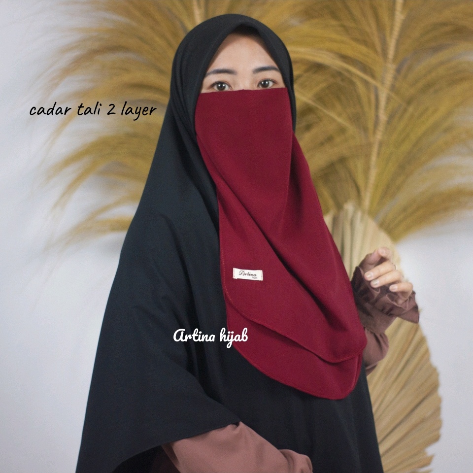 Jual CADAR TALI 2 LAYER WOLFIS PREMIUM TANPA JAHITAN BAWAH MATA | Shopee Indonesia