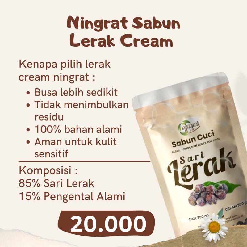 Jual Sabun Lerak Cream 300gr Sabun Cuci Clodi Ramah Lingkungan | Shopee ...