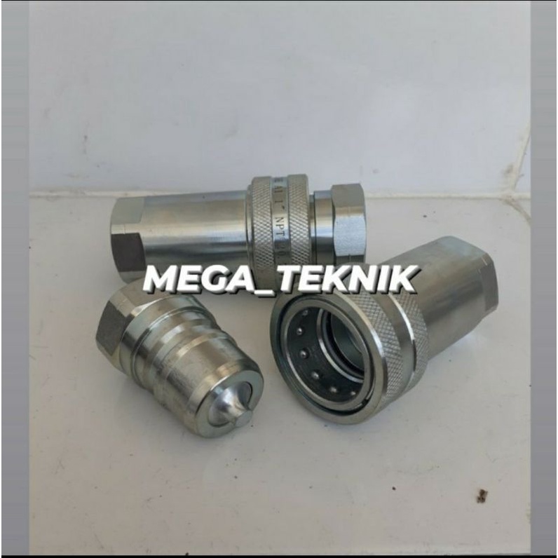 Jual HYDRAULIC QUICK COUPLER SIZE 3/4 INCHI HIGH PRESSURE | Shopee ...