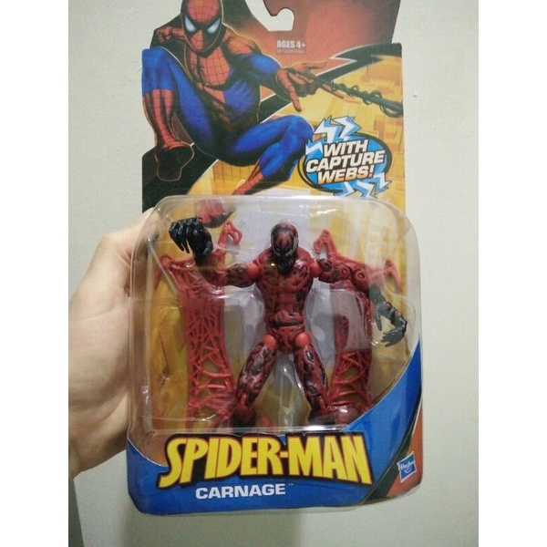 Jual Marvel Spiderman Venom CARNAGE With Capture Webs Spider-man Hasbro ...