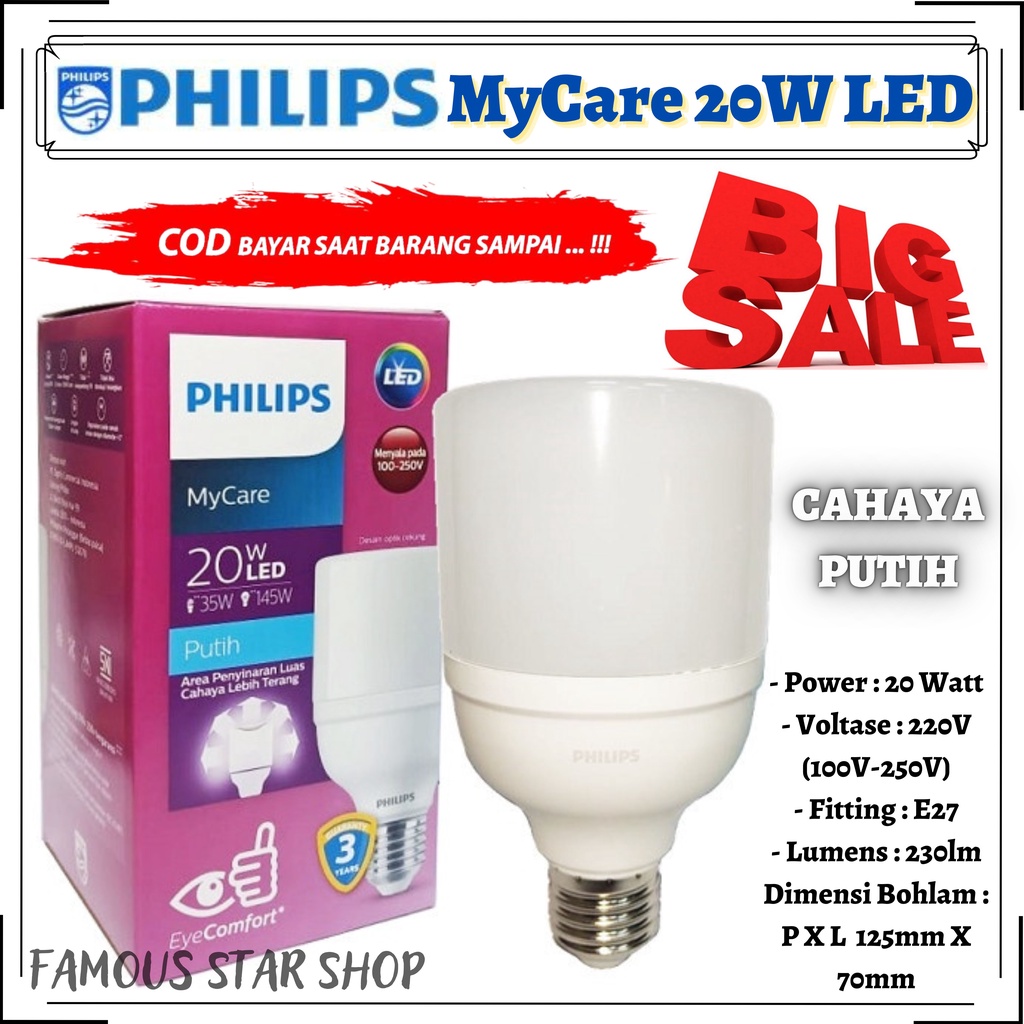 Jual PROMO--Lampu LED Lampu Philip / Philips 20 Watt /17 Watt /13 Watt ...