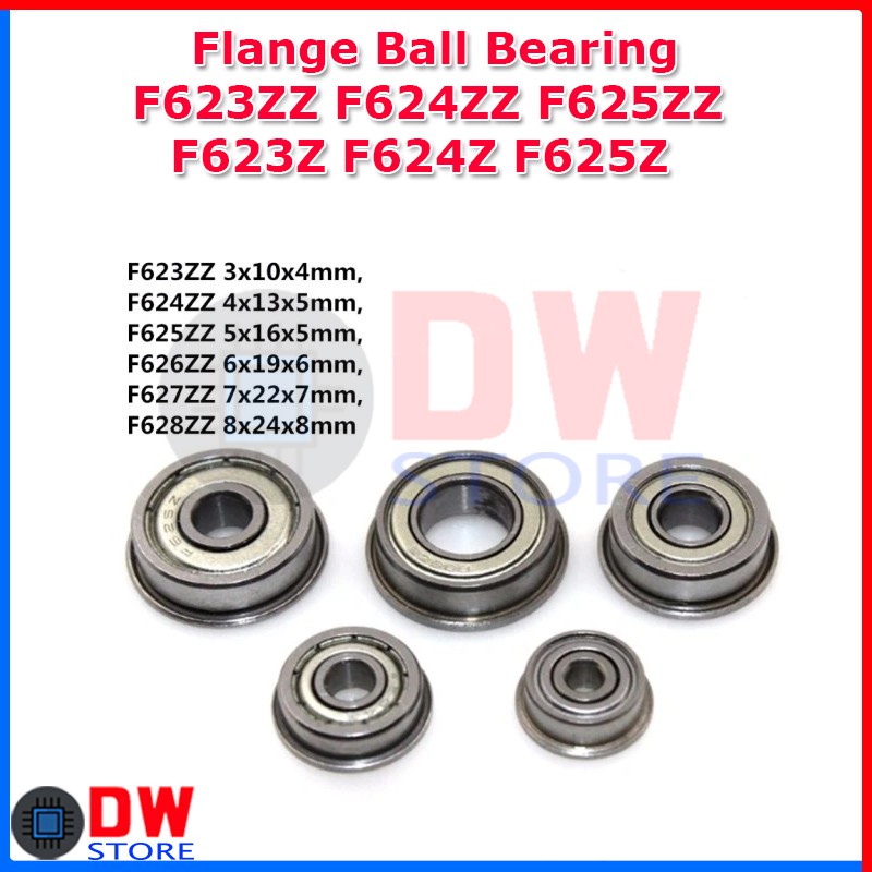 Jual Flange Ball Bearing F623ZZ F624ZZ F625ZZ F626ZZ F623Z F624Z F625Z ...