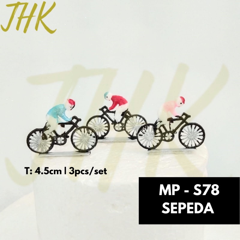 Jual MP-S78 - CAKE TOPPER Hiasan kue sepeda balap | Shopee Indonesia