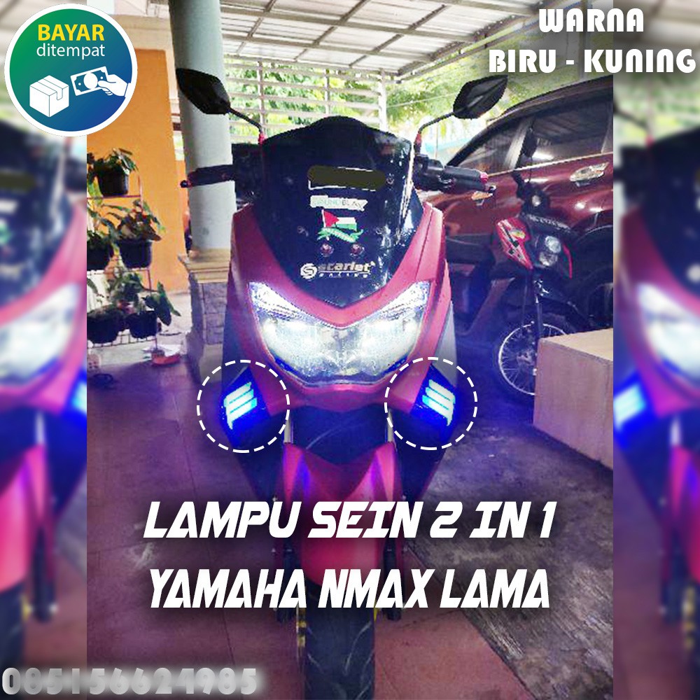 Jual Lampu Sen LED Yamaha Nmax 2 in 1 Gratis Relay | Shopee Indonesia