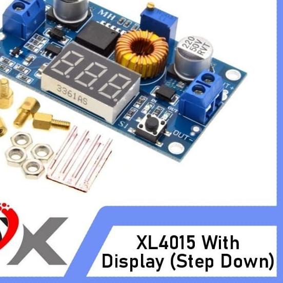 Jual XL4015 DC To DC Step Down Buck Converter 5A XL-4015 Display Voltmeter | Shopee Indonesia