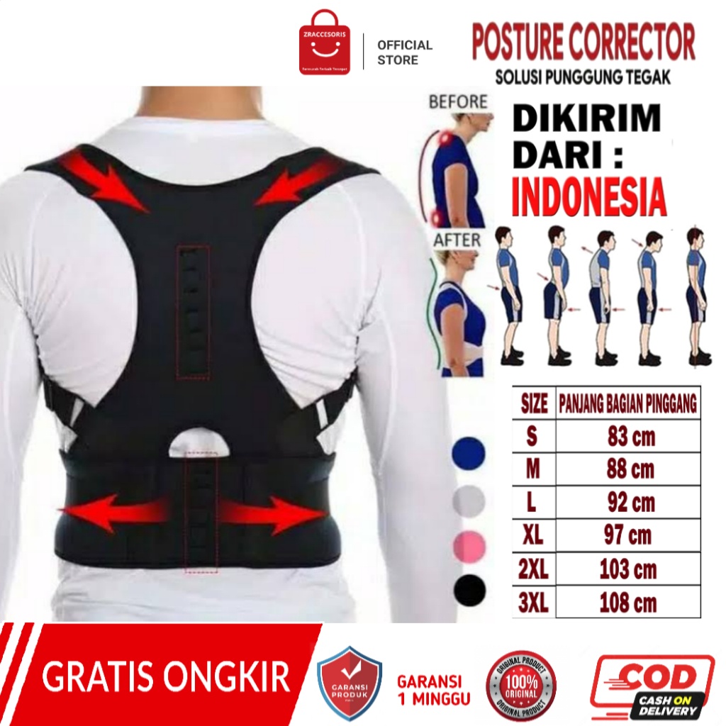 Jual Alat Penegak Badan Bungkuk Penyangga Tulang Punggung Posture ...